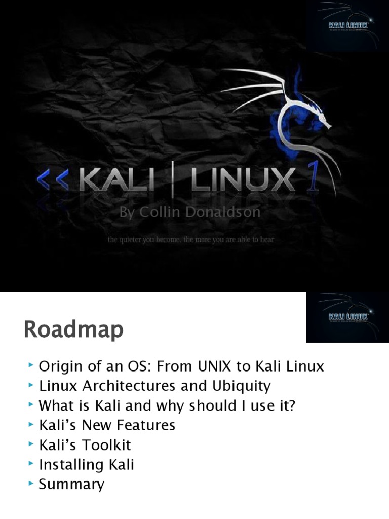 Kali Linux Slides | PDF | Linux | Linux Distribution