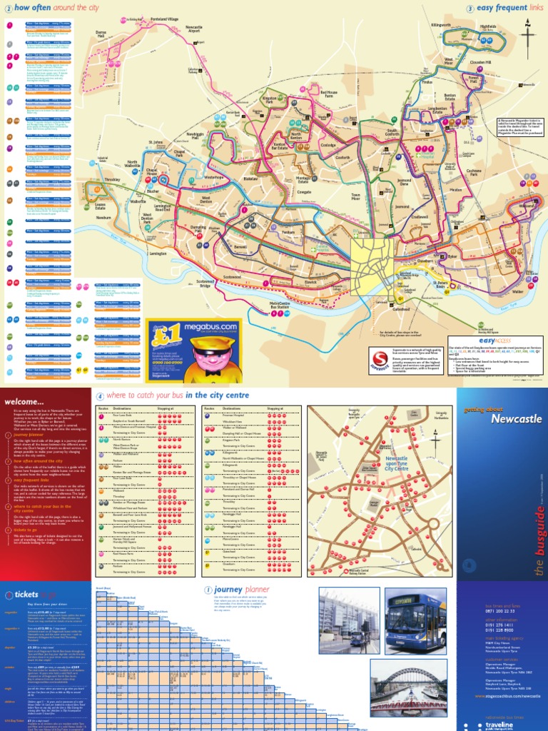 Newcastle Bus Routes and Timetables | PDF | Road Transport | Transport