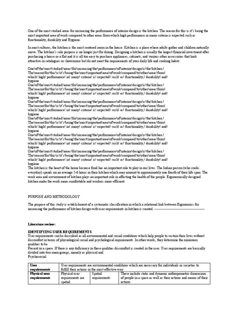 Literature Review: Identifying User Requirements | PDF | Human Factors ...