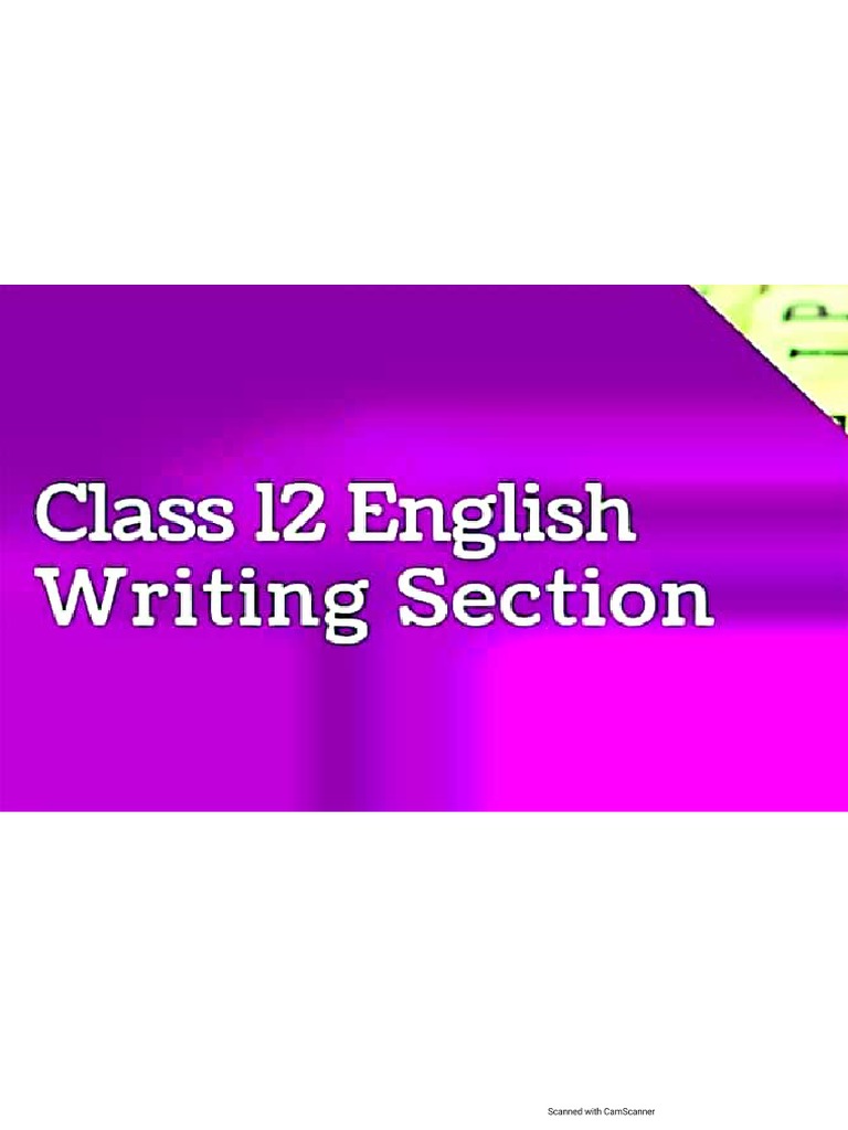 12th English Report Writing | PDF