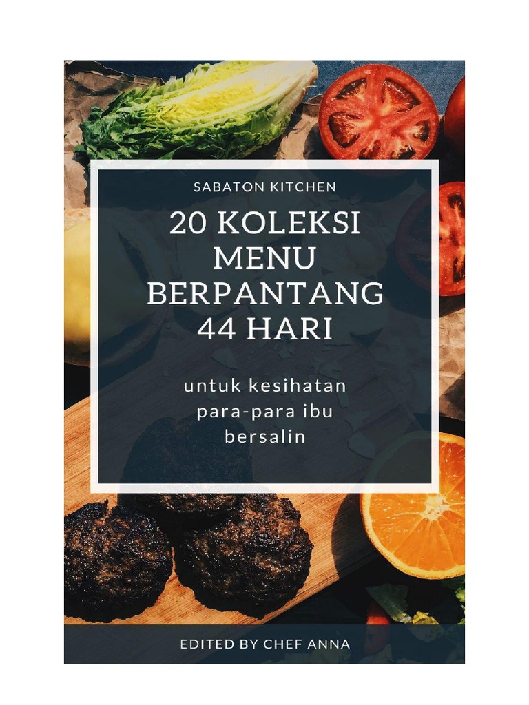 20 Koleksi Menu Berpantang 44 Hari 3 | PDF