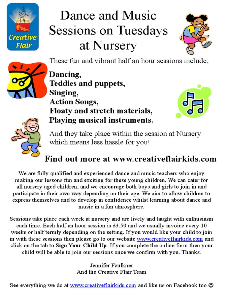 Dance and Music Letter Over 2's 22 | PDF | Language Arts & Discipline | Art