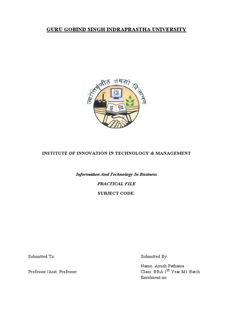 ITB Lab | PDF | Microsoft Word | Spreadsheet