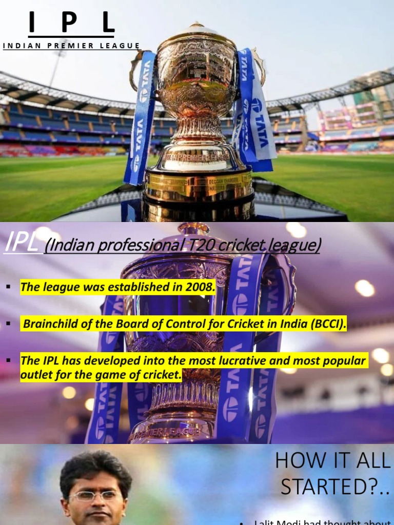 Ipl PPT PDF New | PDF | Professional Sports Leagues | Ball Games