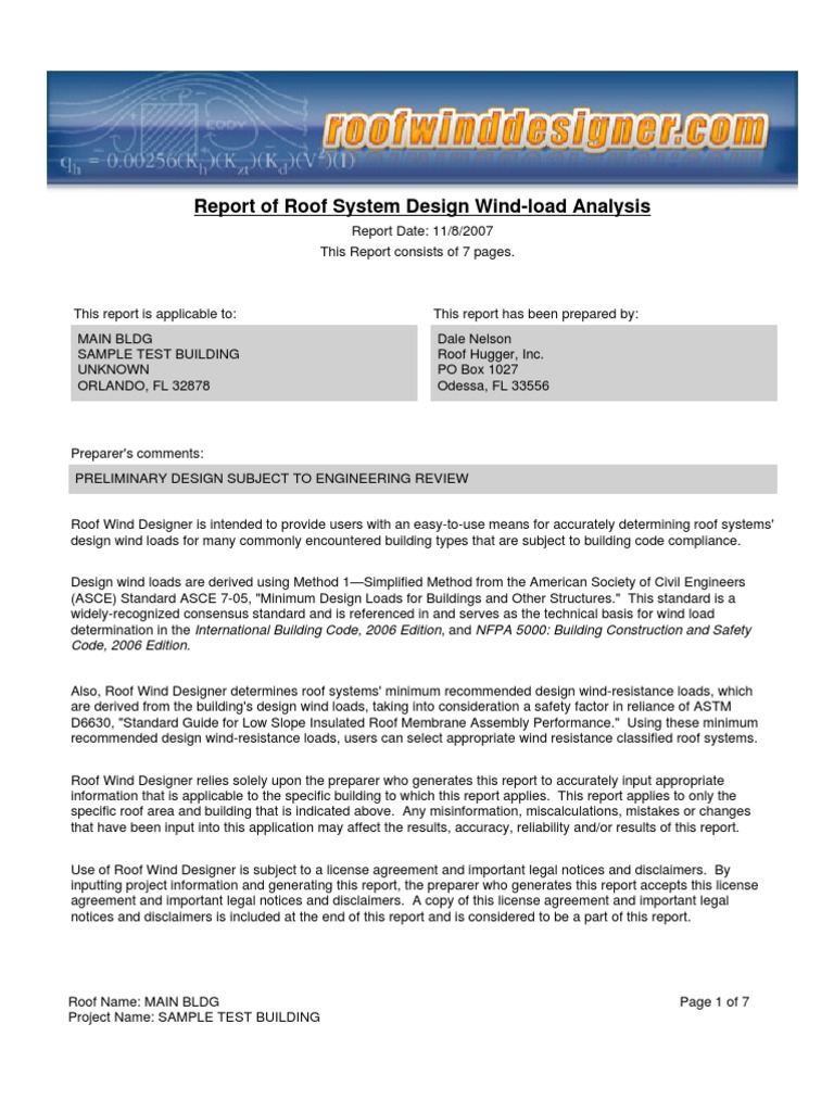 Sample Wind Designer Report | PDF | Wind Speed | Application Software