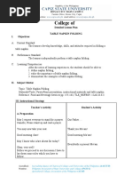 Lesson Plan Table Skirting | PDF | Lesson Plan | Behavior Modification