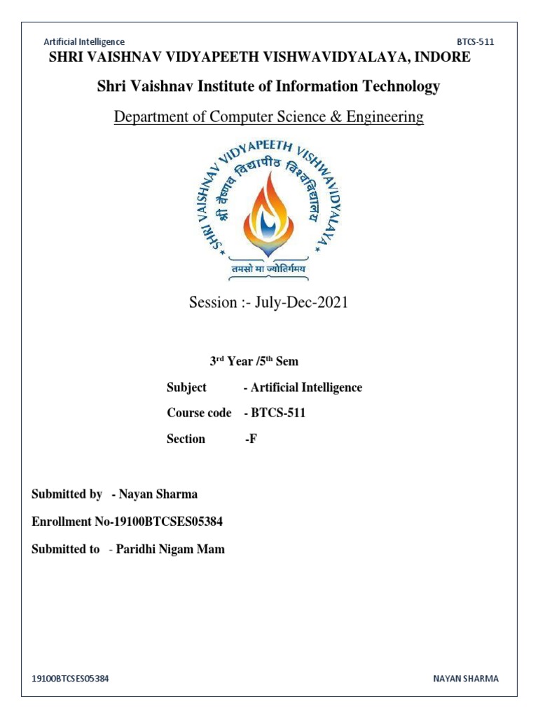 Nayan Ai File Pdf Intelligence Ai And Semantics Artificial
