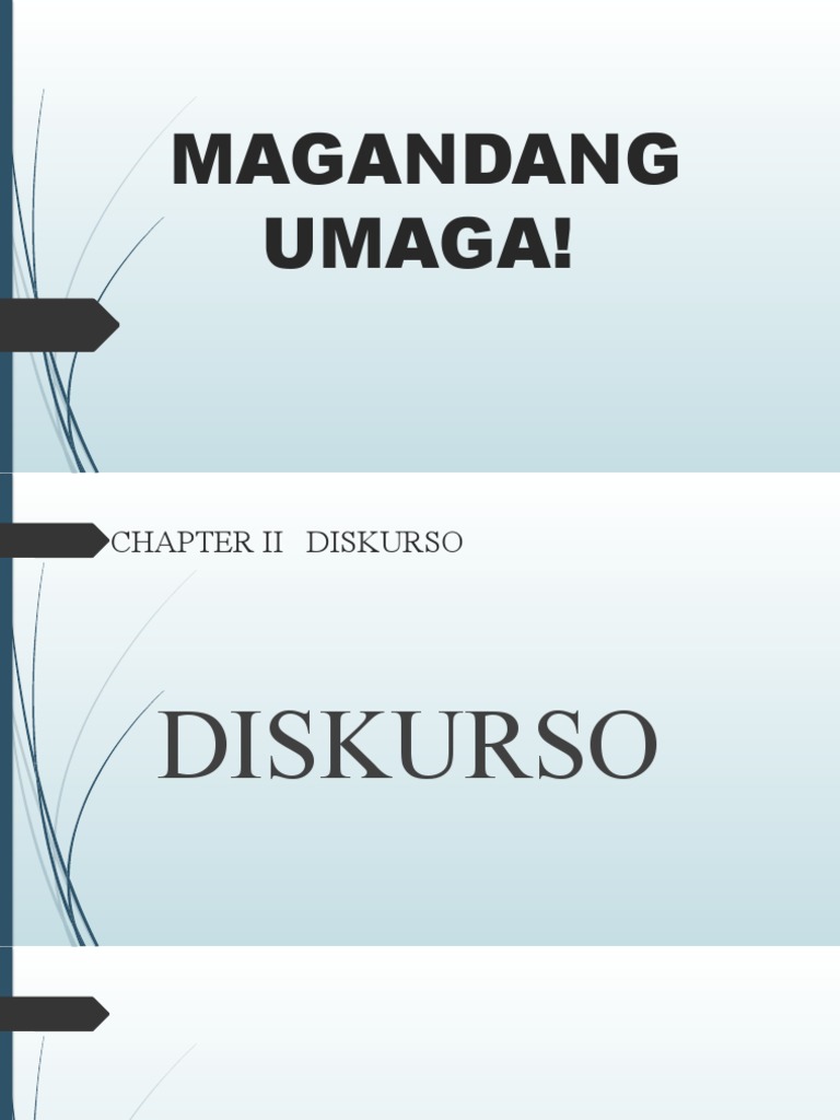 Diskurso 1 | PDF