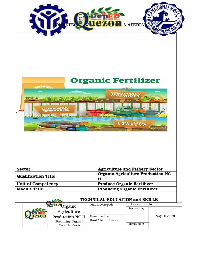 Produce Organic Fertilizer CBLM | PDF | Fertilizer | Manure