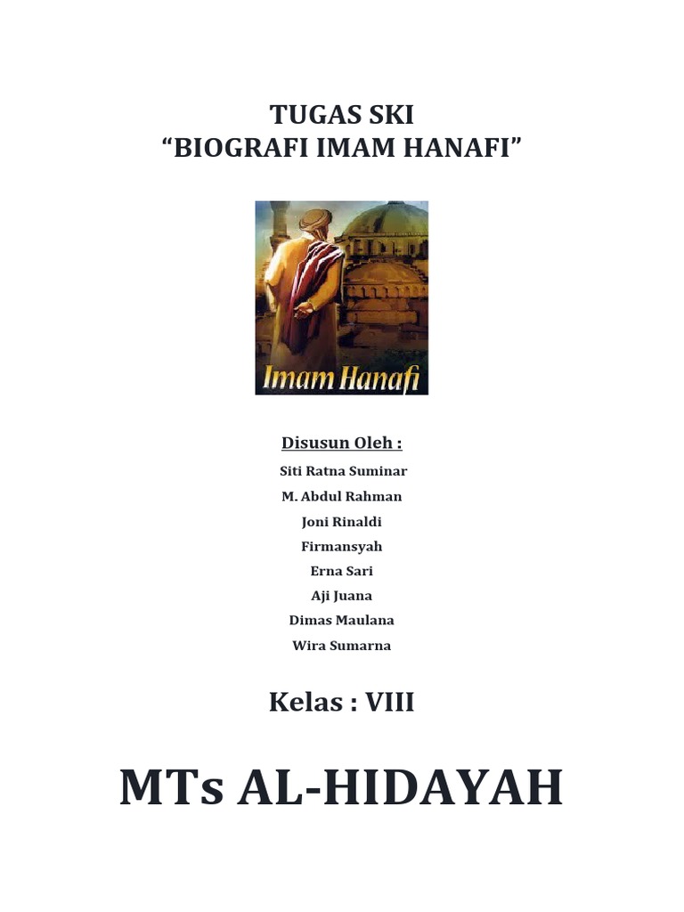 Biografi Imam Hanafi Biografi Imam Hanafi