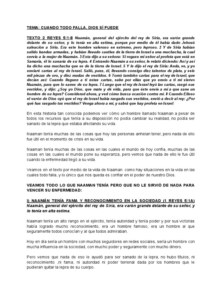 Cuando Todo Falla Dios Si Puede | PDF