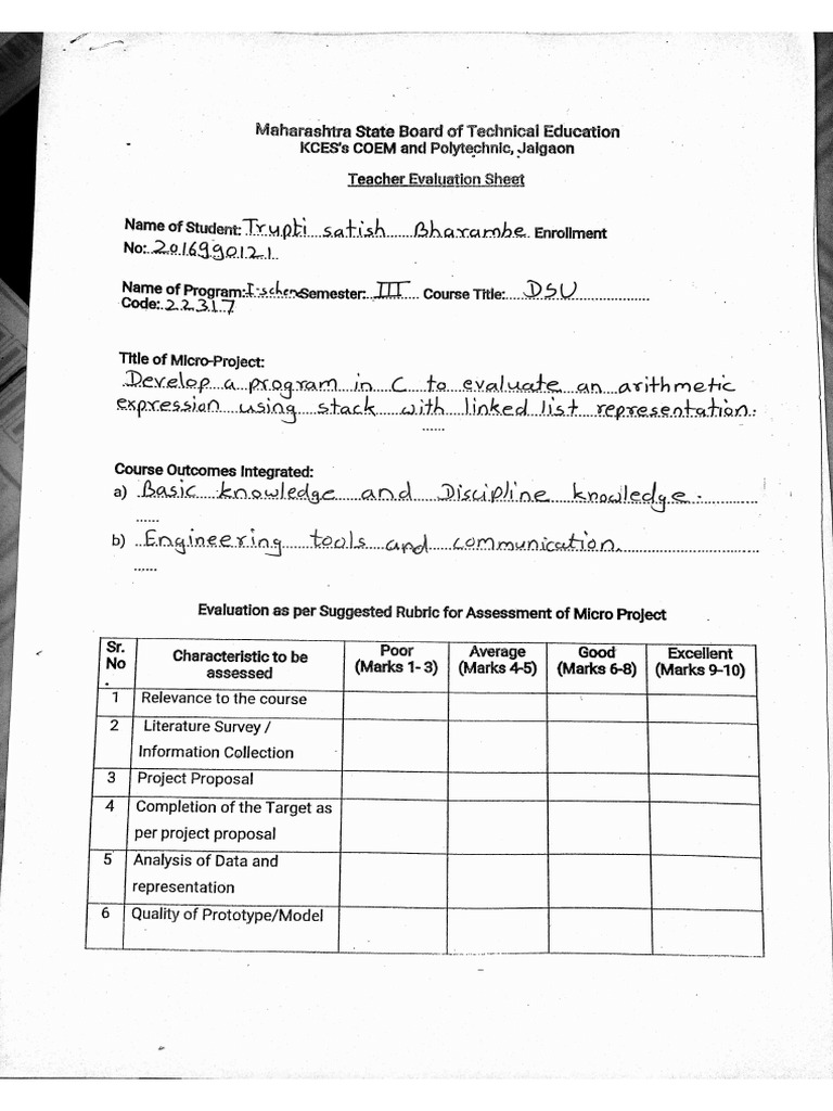 DSU Micro Project | PDF