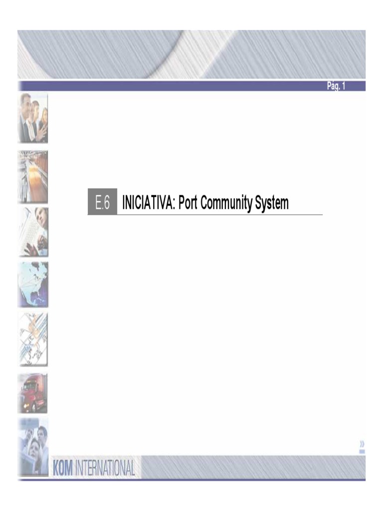 Iniciativa Port Community System 2010 | PDF | aduana | Software