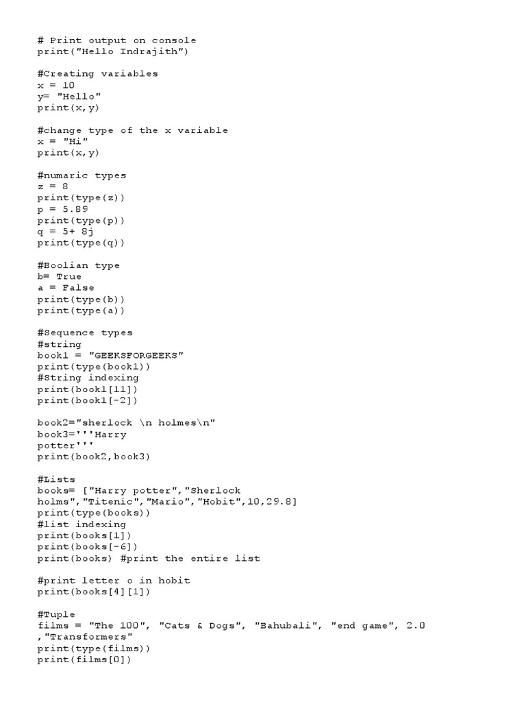 Practice Codes | PDF