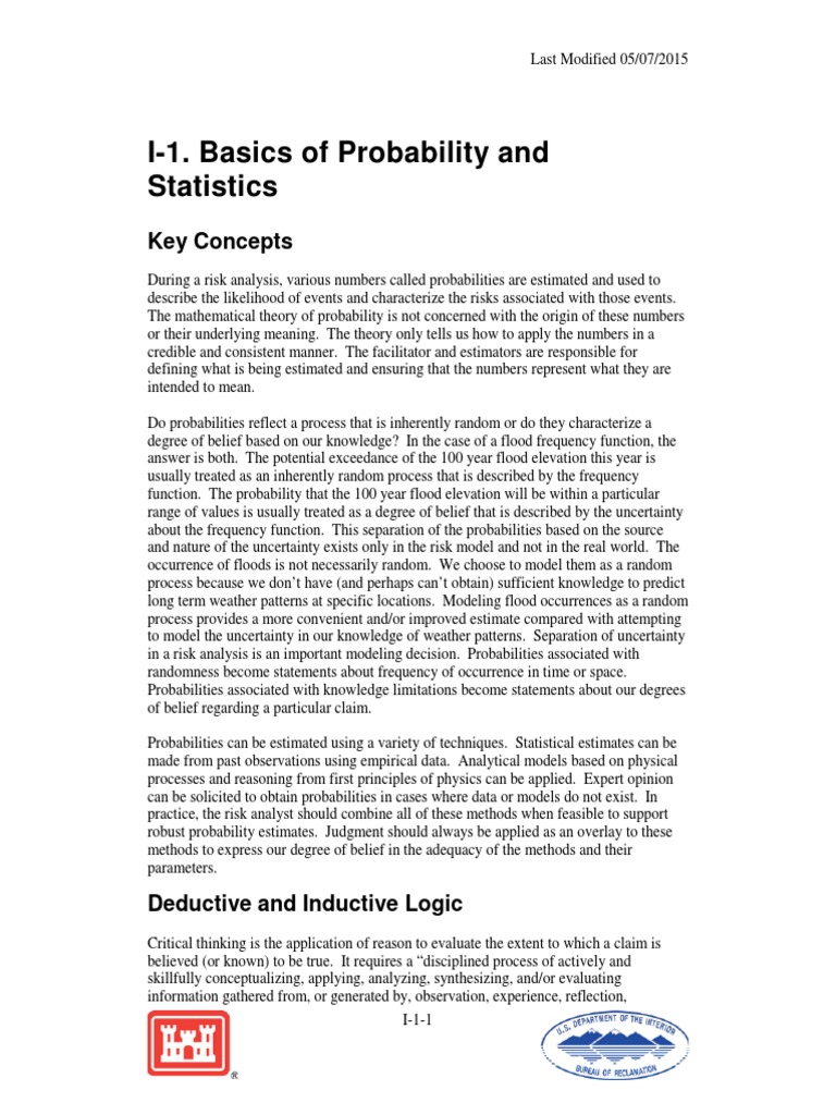 Basics of Probability and Statistics | PDF | Probability Distribution ...