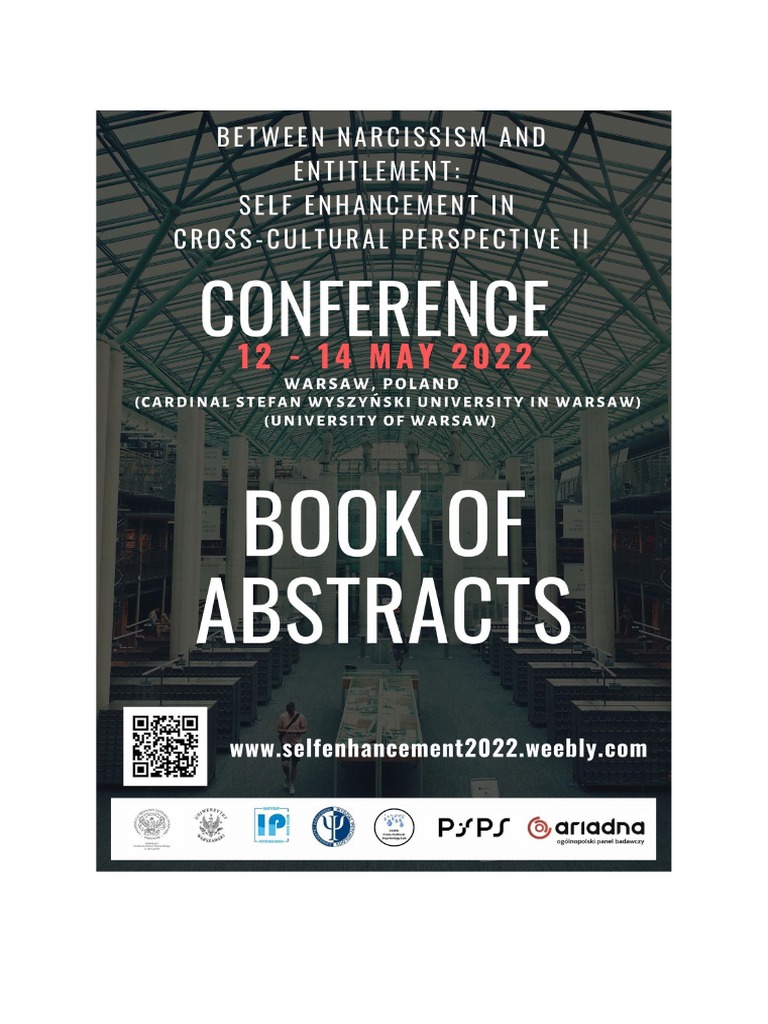Book of Abstracts Se 2022 New | PDF | Self Esteem | Narcissism