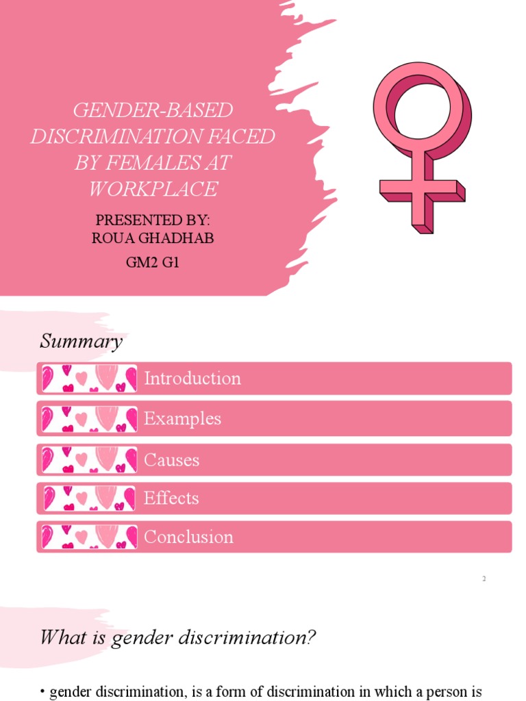 Gender-Based Discrimination | PDF | Discrimination | Gender