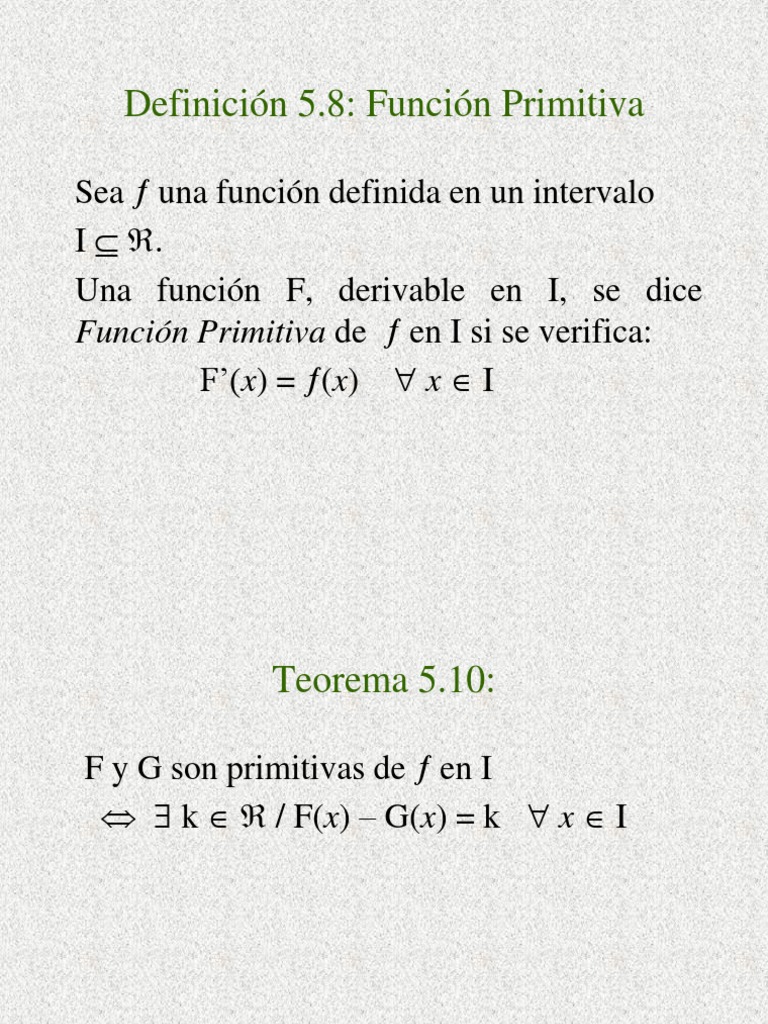 T5 - Cálculo de Primitivas e Integrales | PDF | Integral | Lógica ...