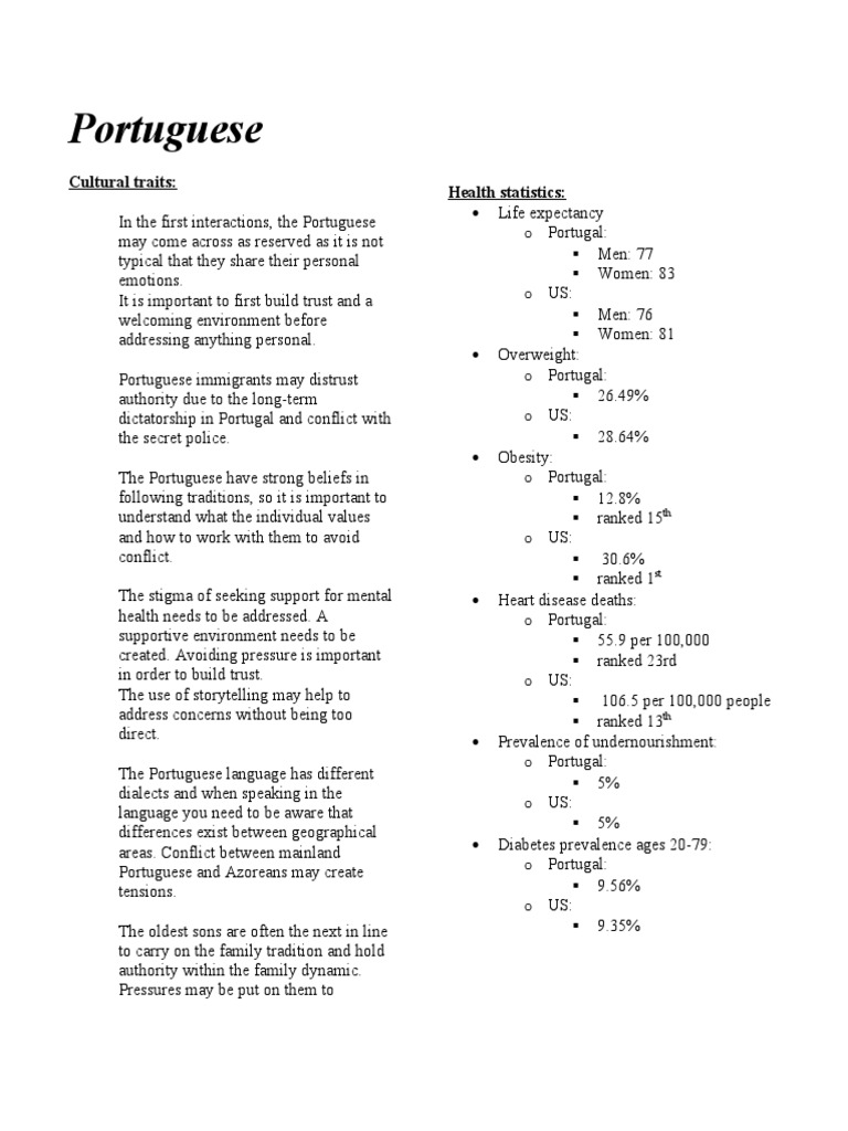 Portuguese Handout | PDF | Sausage | Desserts