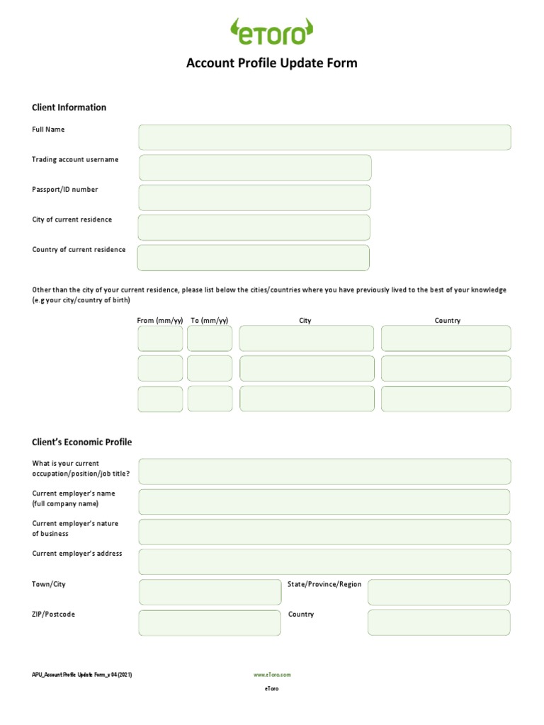 APU-Account Update Form | PDF | Government | Public Law
