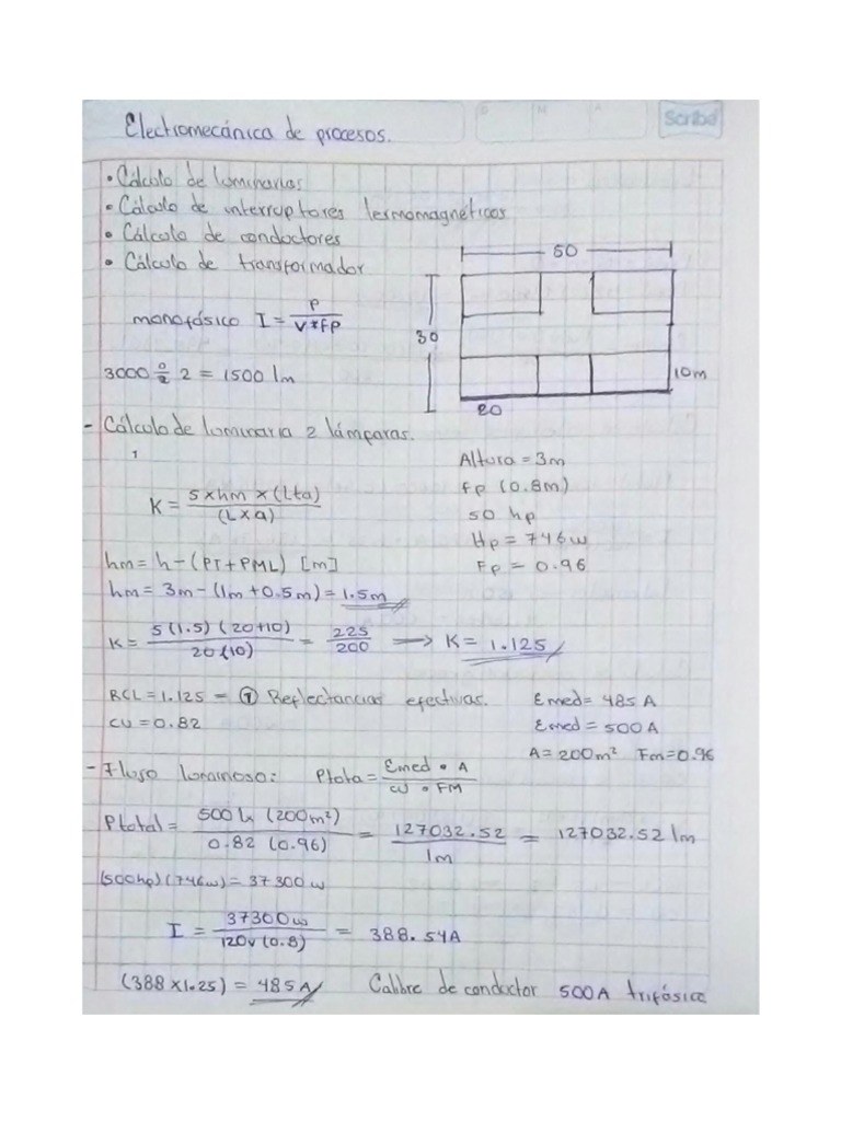Cálculo de Luminarias | PDF