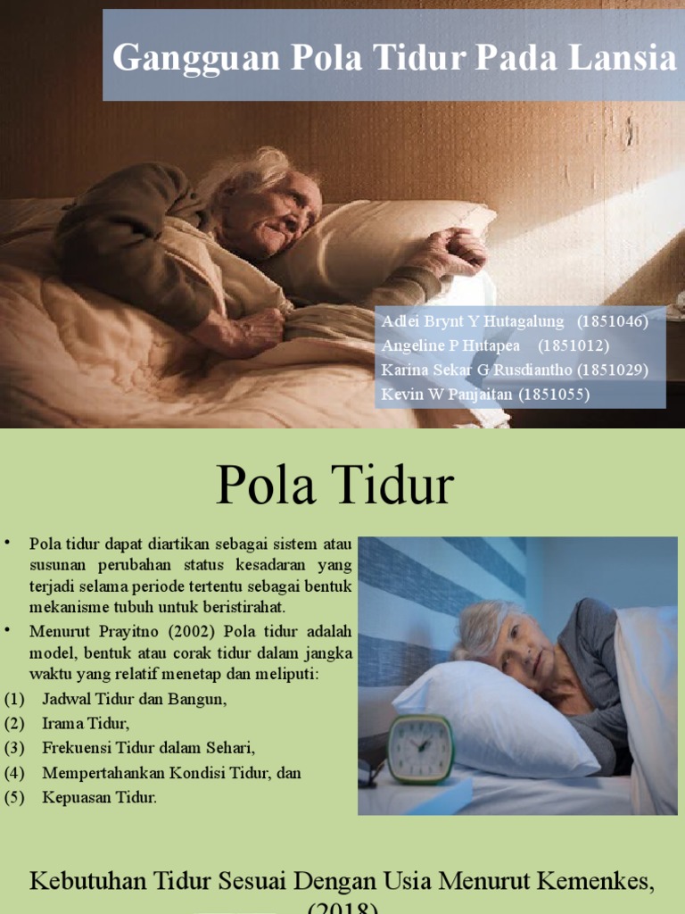 Gangguan Tidur Lansia | PDF