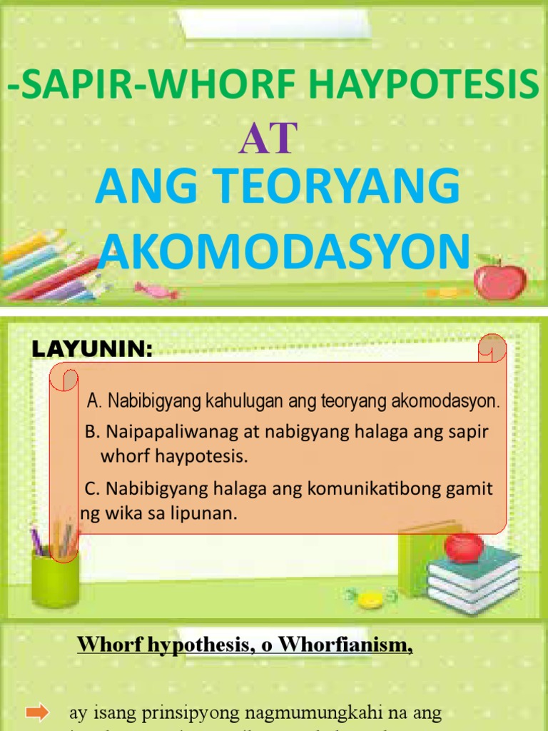 Sapir Whorf Haypotesis | PDF