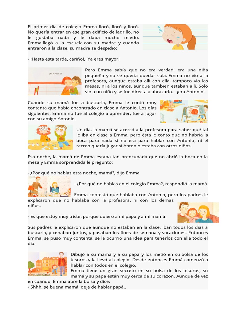 Emma Va Al Colegio | PDF