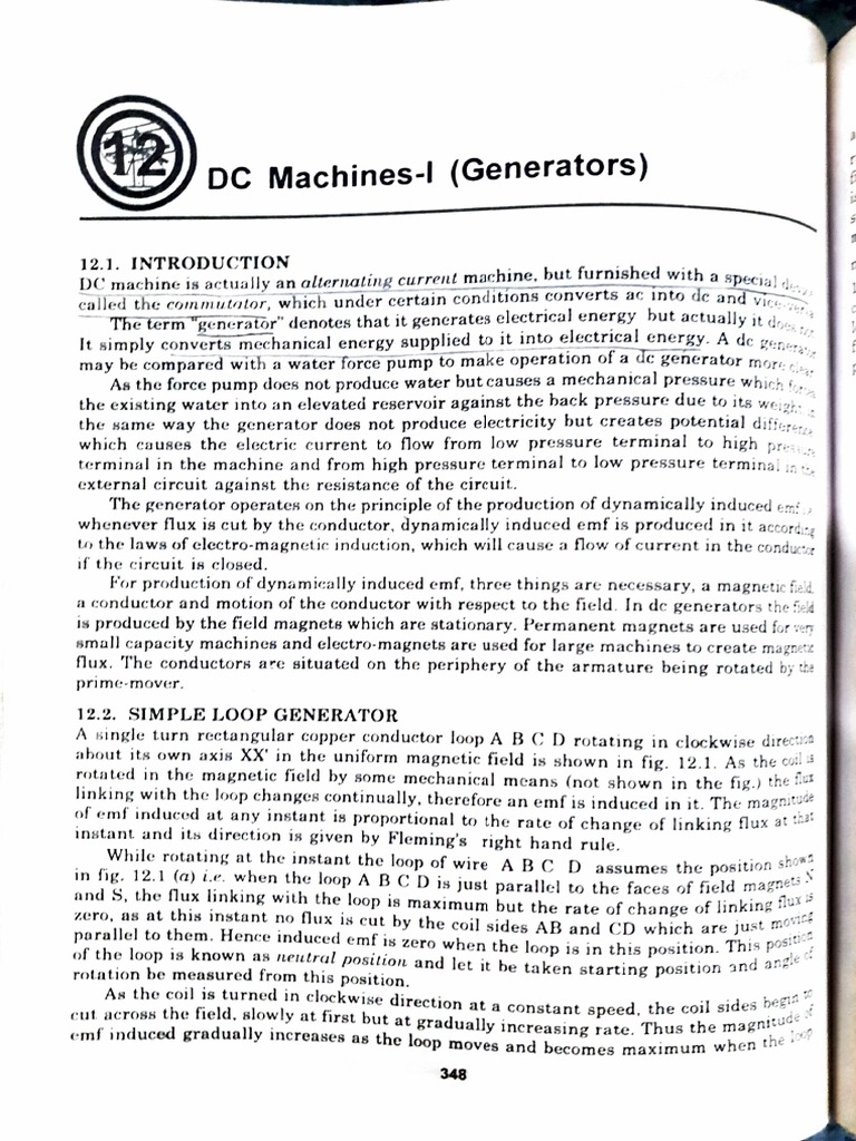 DC Machine-1 GENERATORS | PDF | Electromagnetic Induction | Electric ...