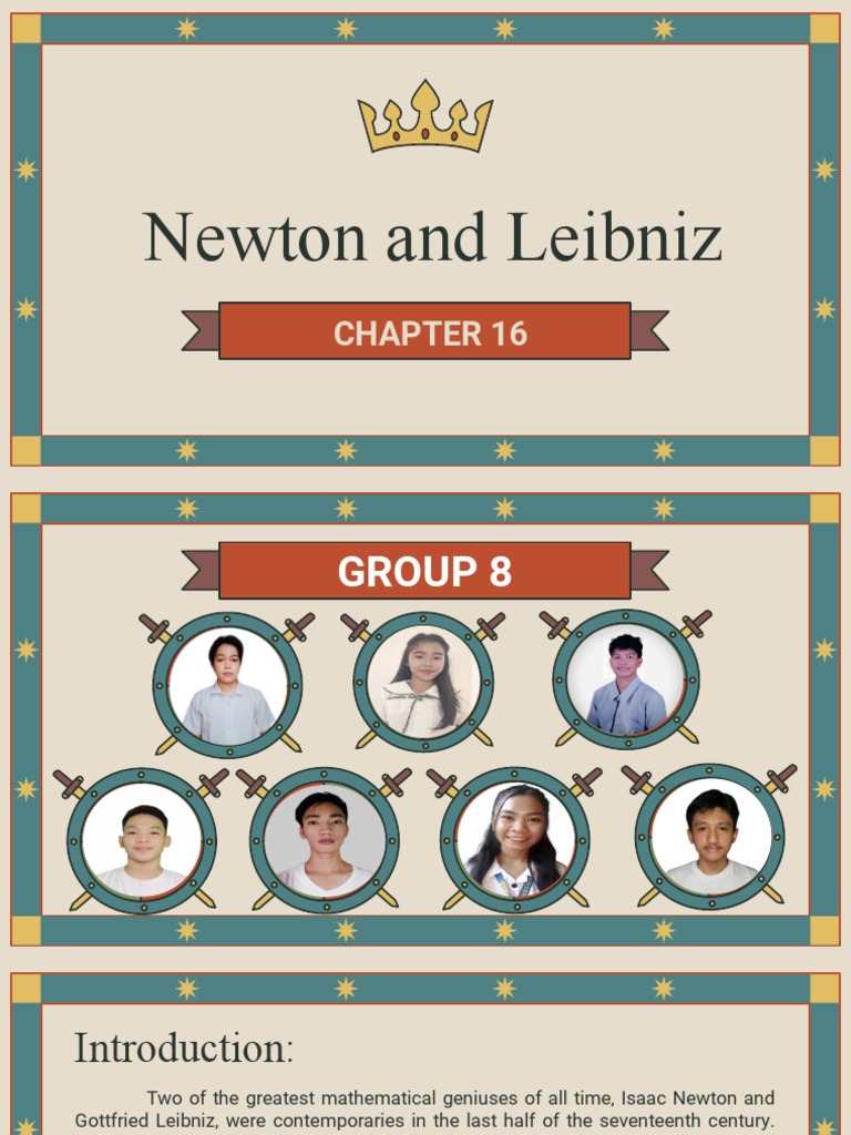CHAPTER 16 Newton and Leibniz - GROUP 8 | Download Free PDF | Calculus ...