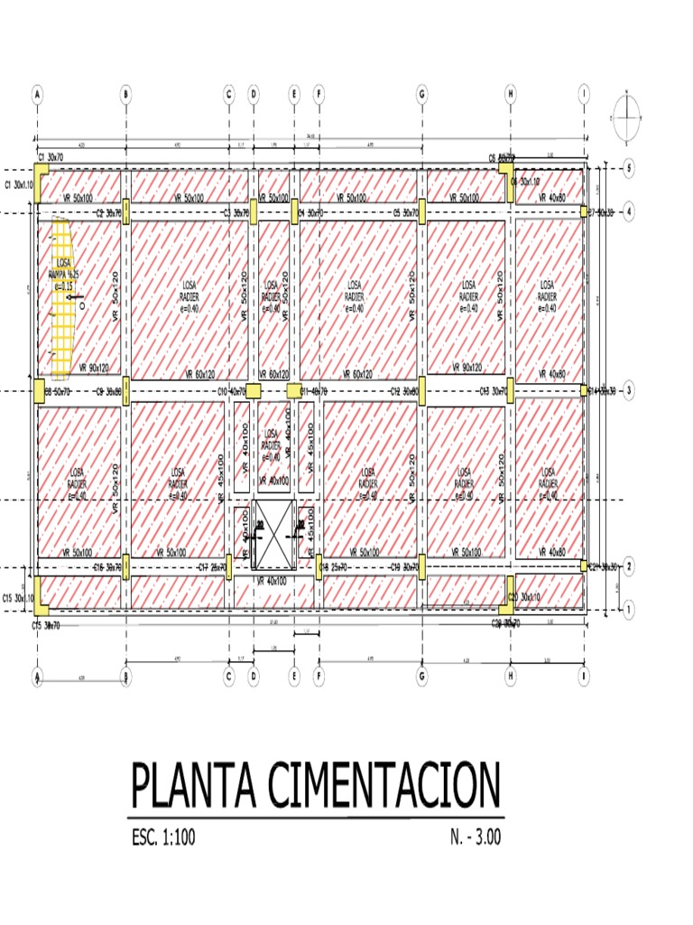 Plano de Cimentacion | PDF