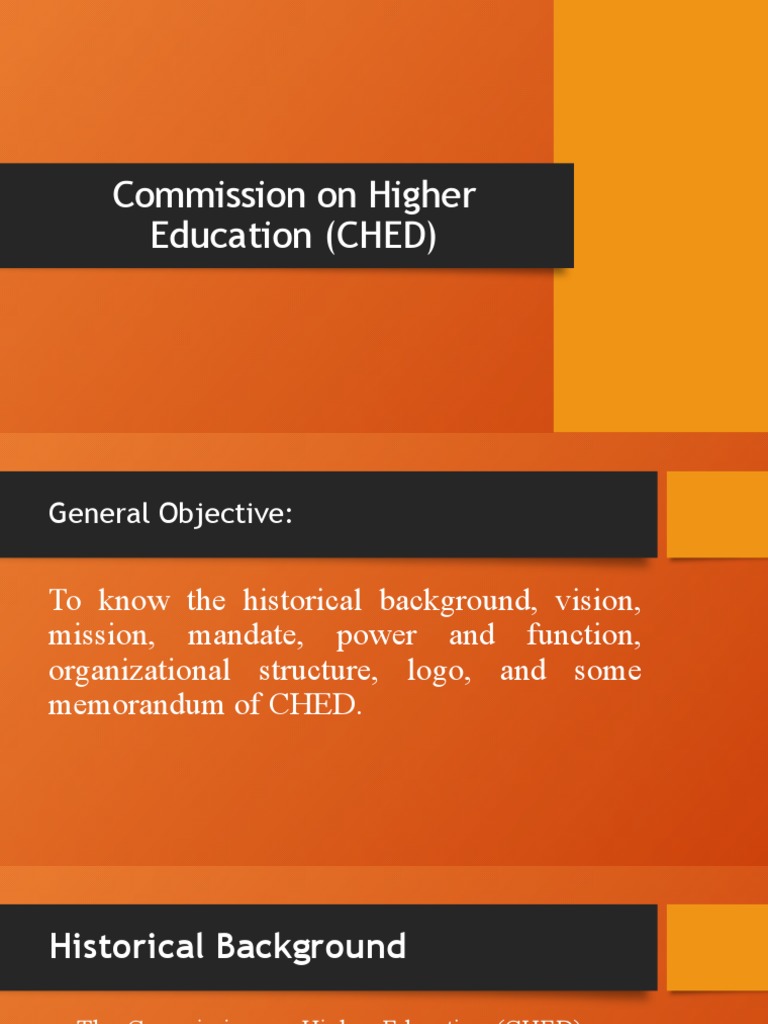 Overview of CHED's Role in Education | PDF | Government