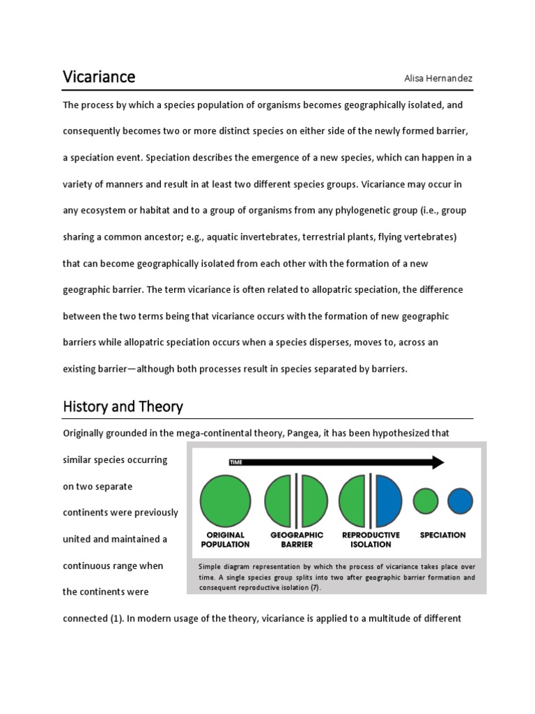 Vicariance - Engl 363 Definition Final Draft - Alisa Hernandez | PDF ...