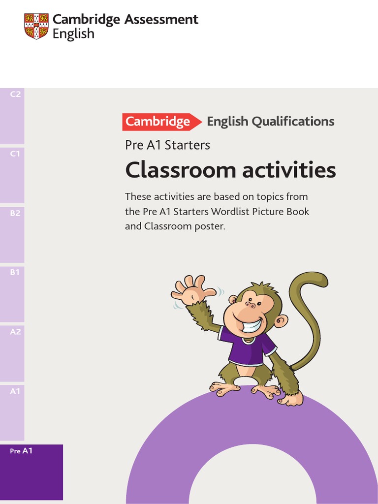 Cambridge English Pre A1 Starters Classroom Activities | PDF | Food And ...