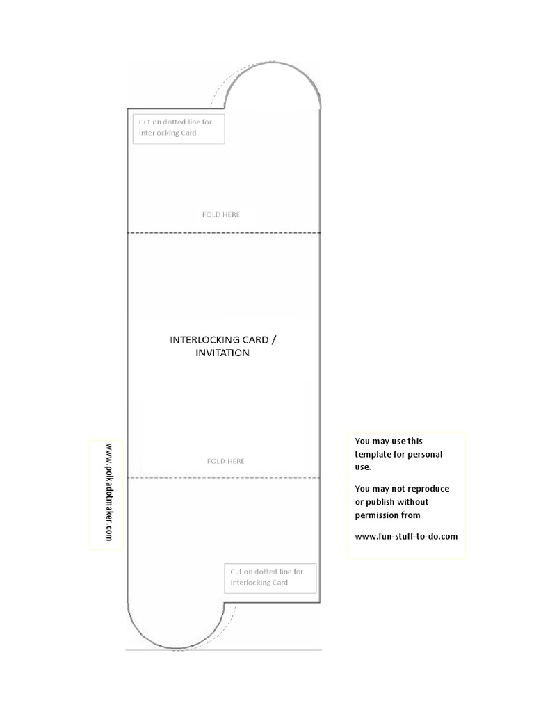 Free Template Interlocking Card Invitation | PDF | Self-Improvement