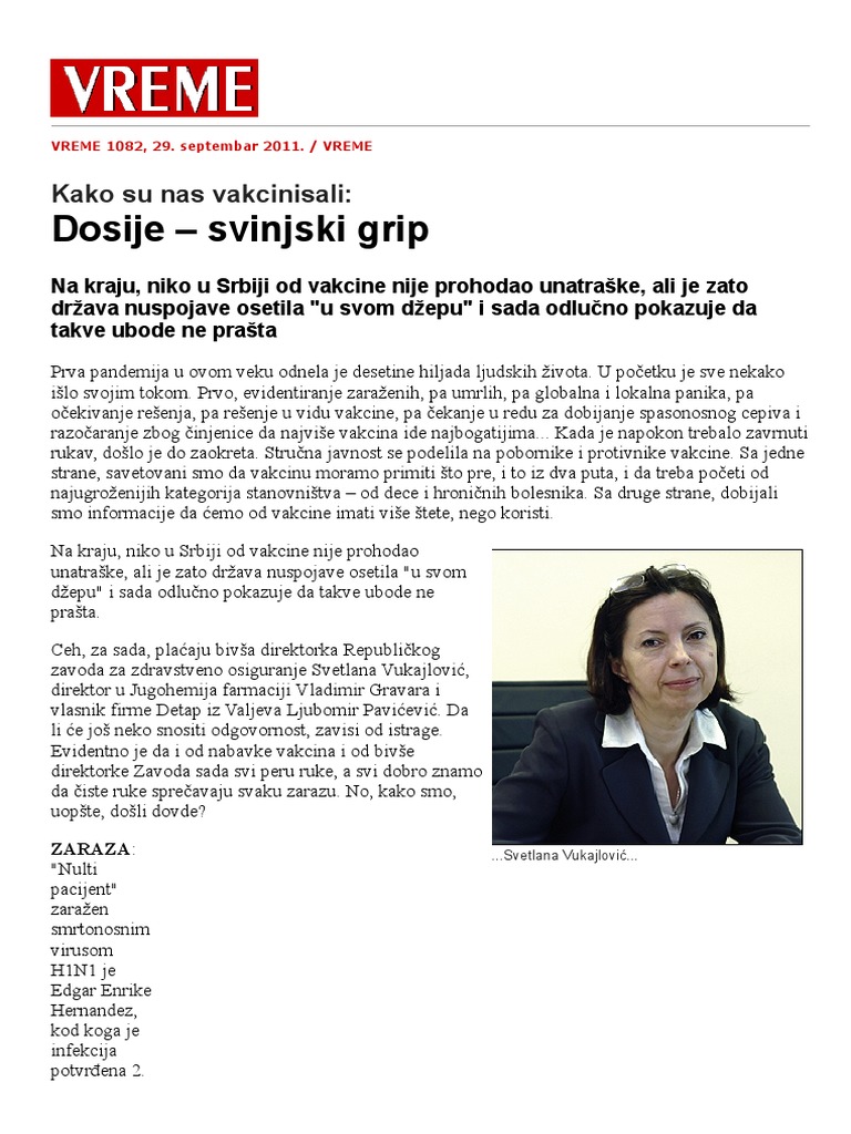Dosije - "Svinjski" Grip | PDF