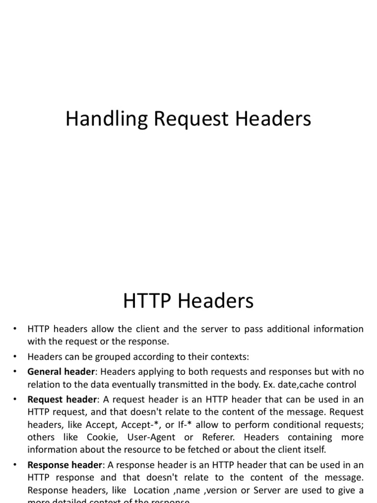 Understanding HTTP Request Headers | PDF | Http Cookie | Hypertext Transfer Protocol