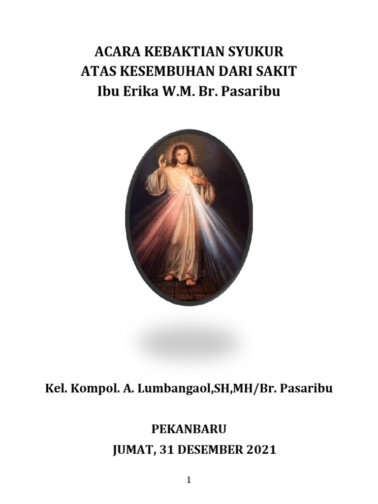 Acara Syukuran Lepas Sidi | PDF | Agama & Spiritualitas