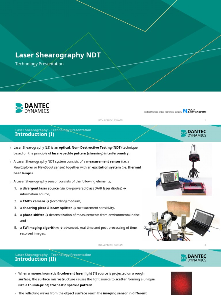 DANTEC Laser Shearography Introduction | PDF | Incandescent Light Bulb ...