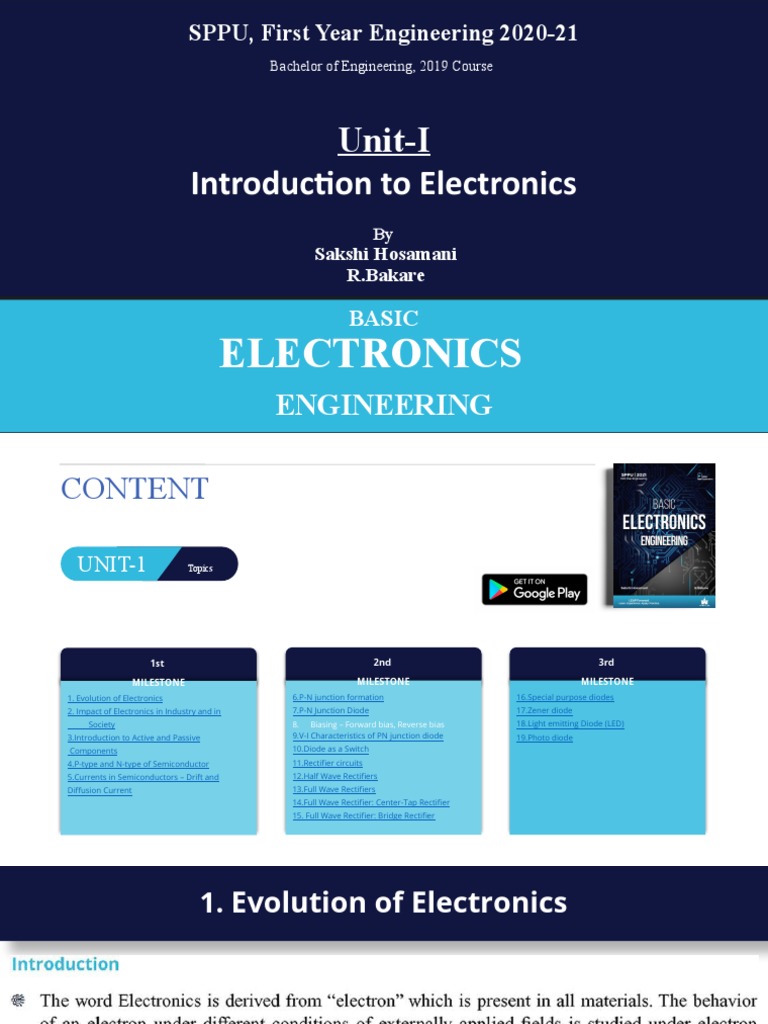 BXE - Unit 1 | PDF | P–N Junction | Diode