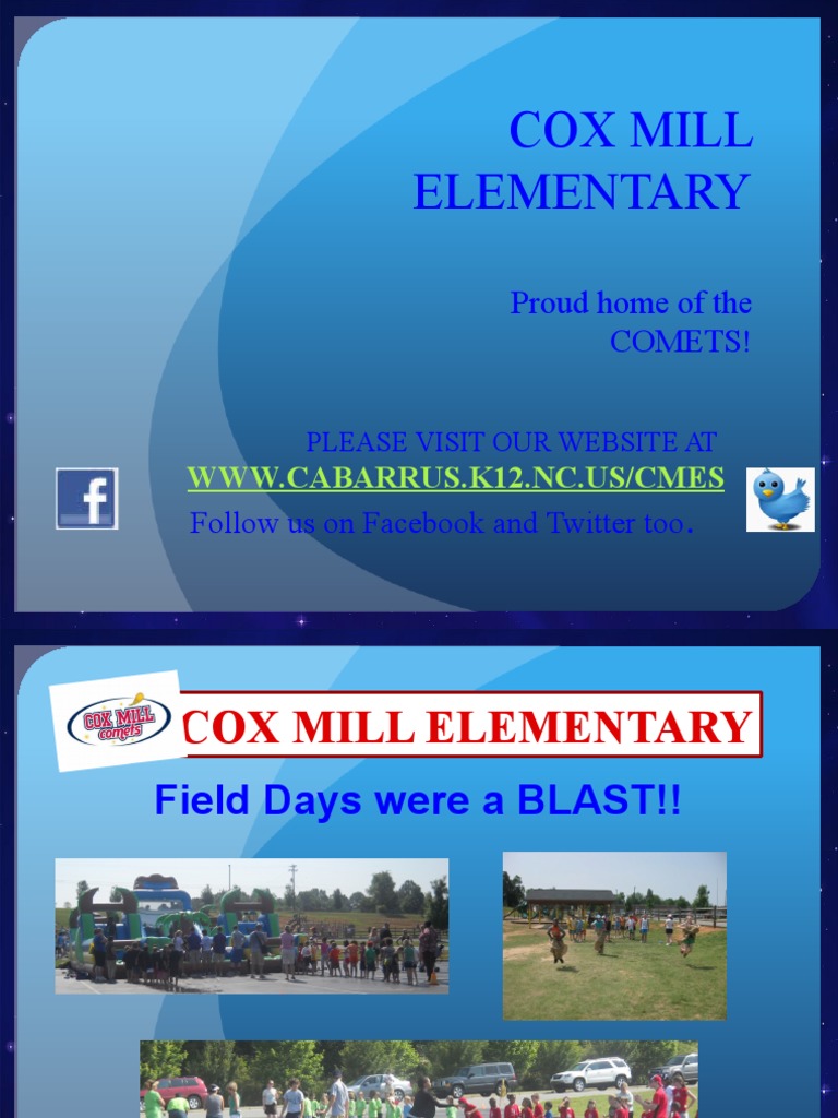 Cox Mill Elementary: Proud Home of The Comets! | PDF