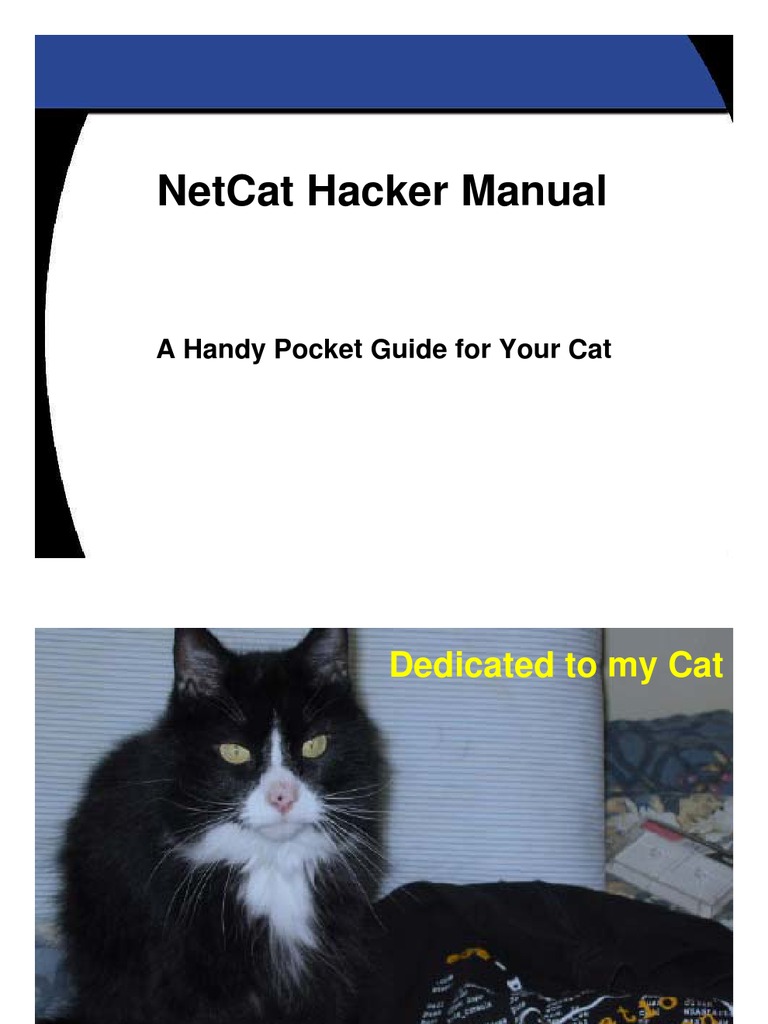 Netcat Hacker Manual A Handy Pocket Guide For Your Cat Pdf Port Computer Networking 