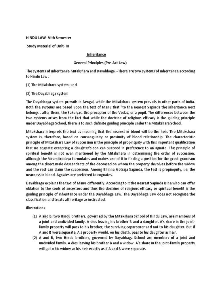 Coparcenary | PDF | Inheritance | Concurrent Estate