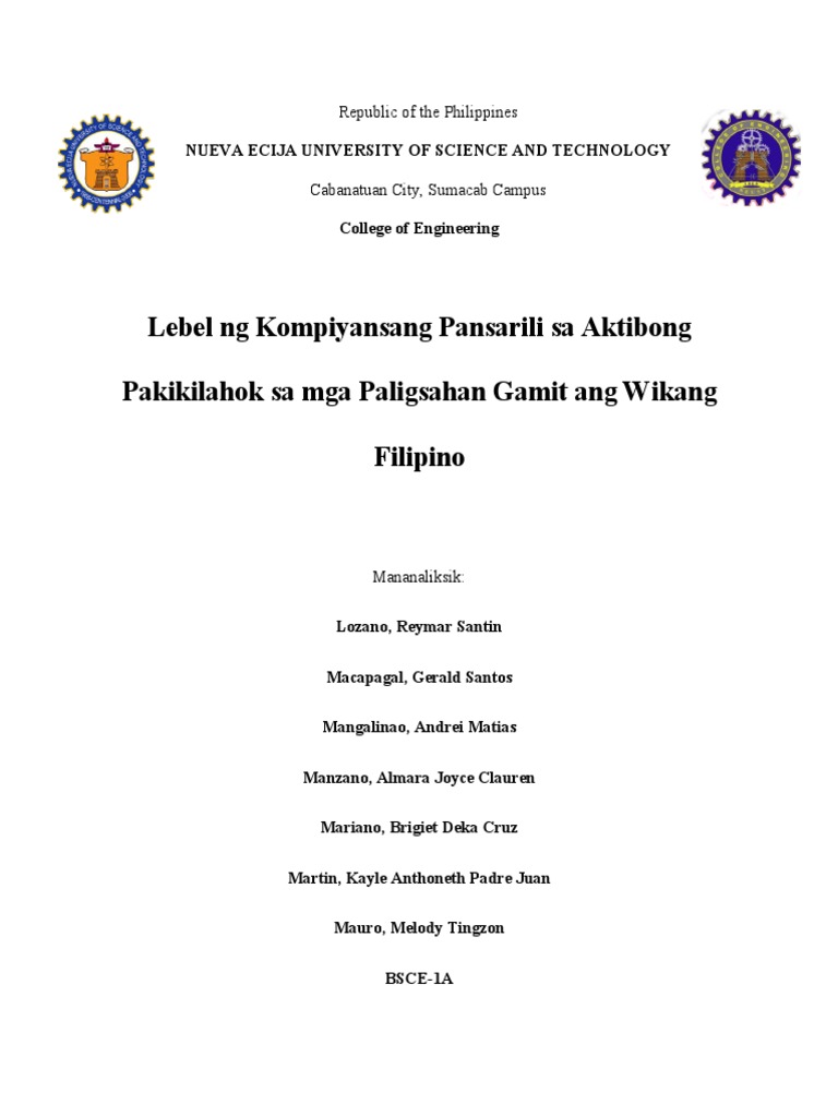 Group 5 Bsce 1a | PDF