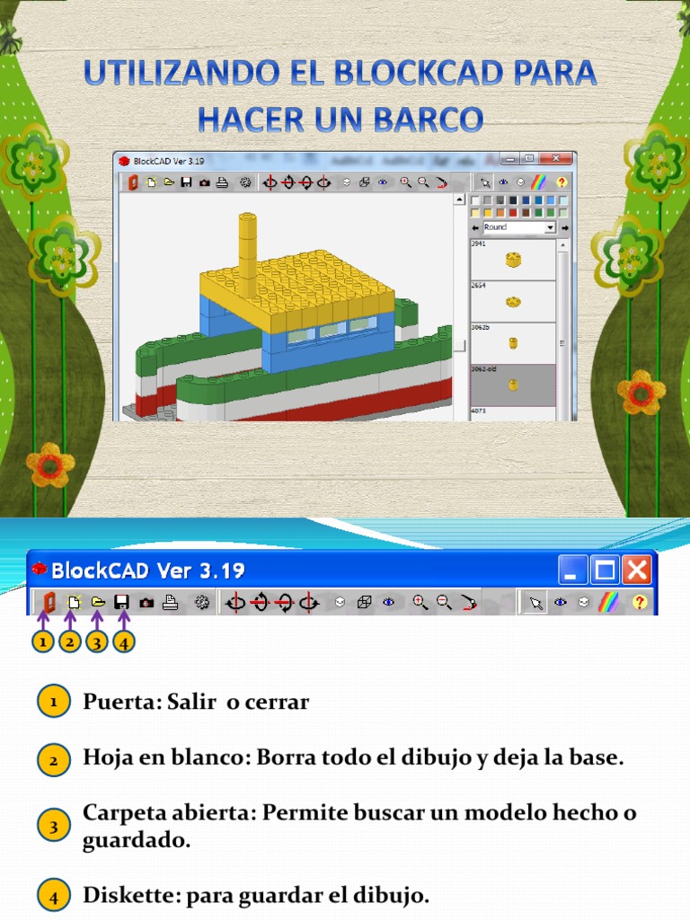 Instrucciones para construir un barco en BlockCAD | PDF | Hogar ...