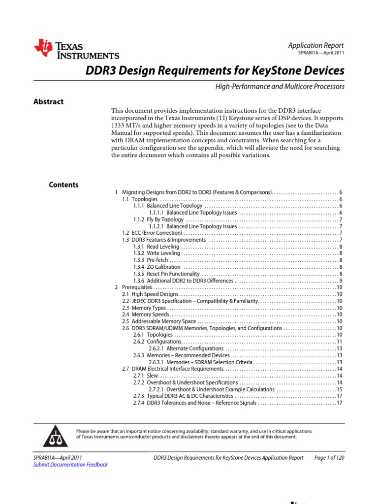 DDR3 KeyStone Architecture | PDF | Computer Memory | Computer Hardware