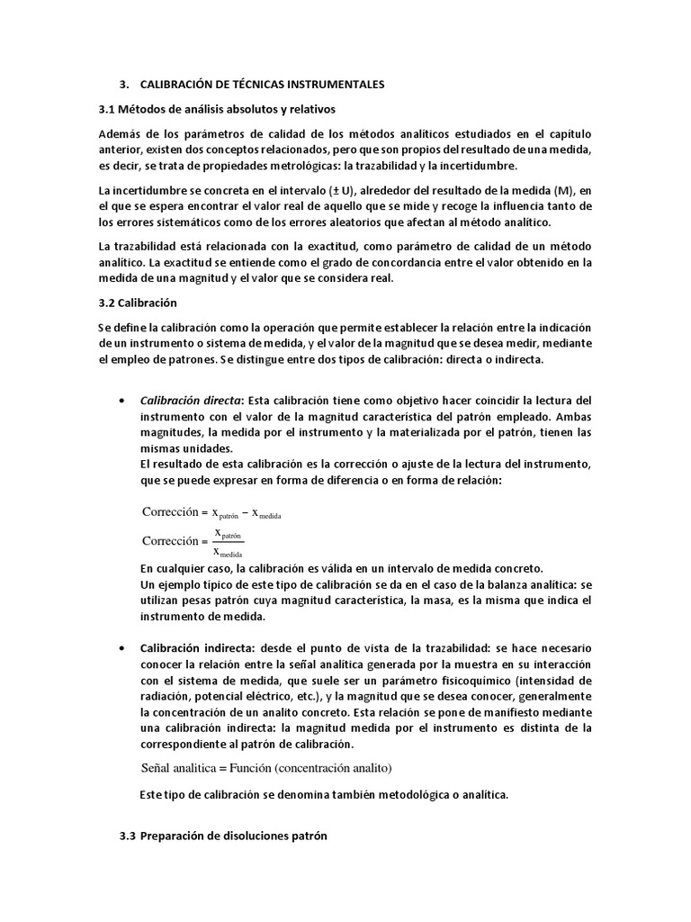 3 Metodos de Calibracion | PDF | Calibración | Concentración