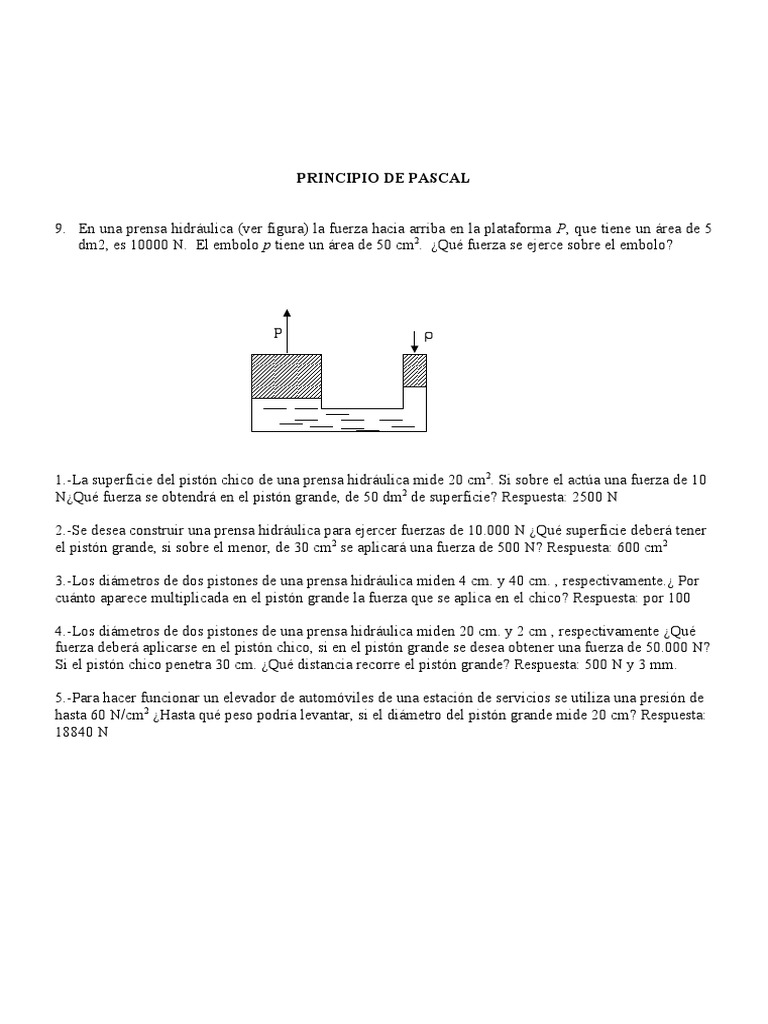 Principio de Pascal | PDF