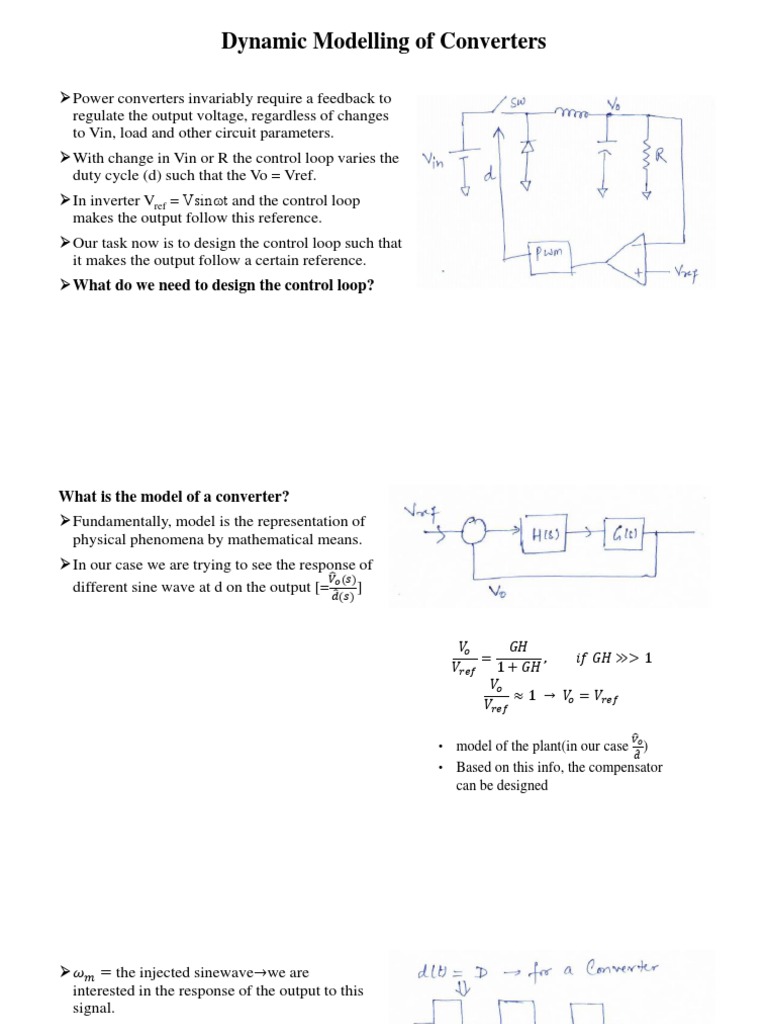 Dynamic Modelling of Power Converters | PDF | Control Theory | Direct ...