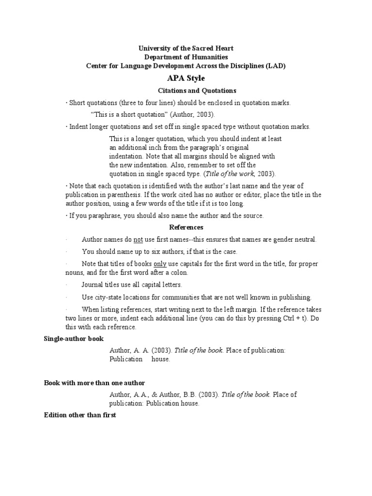 APA Style | Citation | Written Communication